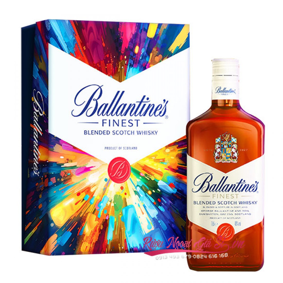 Ballantine's Finest Hộp quà Tết 2025 | Rượu Ngoại Giá Giá Sỉ