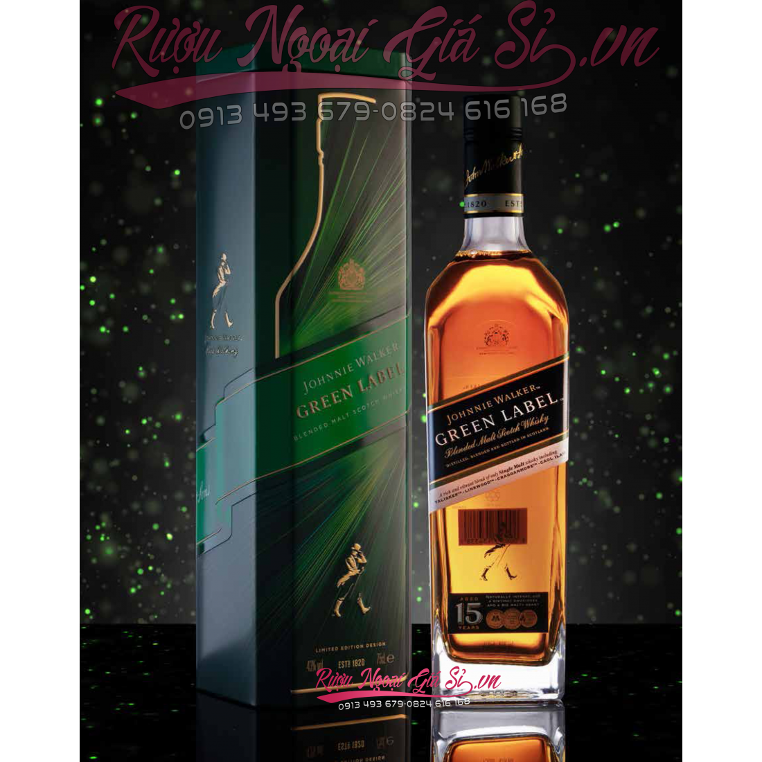 Johnnie Walker Green Label Hộp Quà Tết 2021 | Rượu Ngoại Giá Sỉ